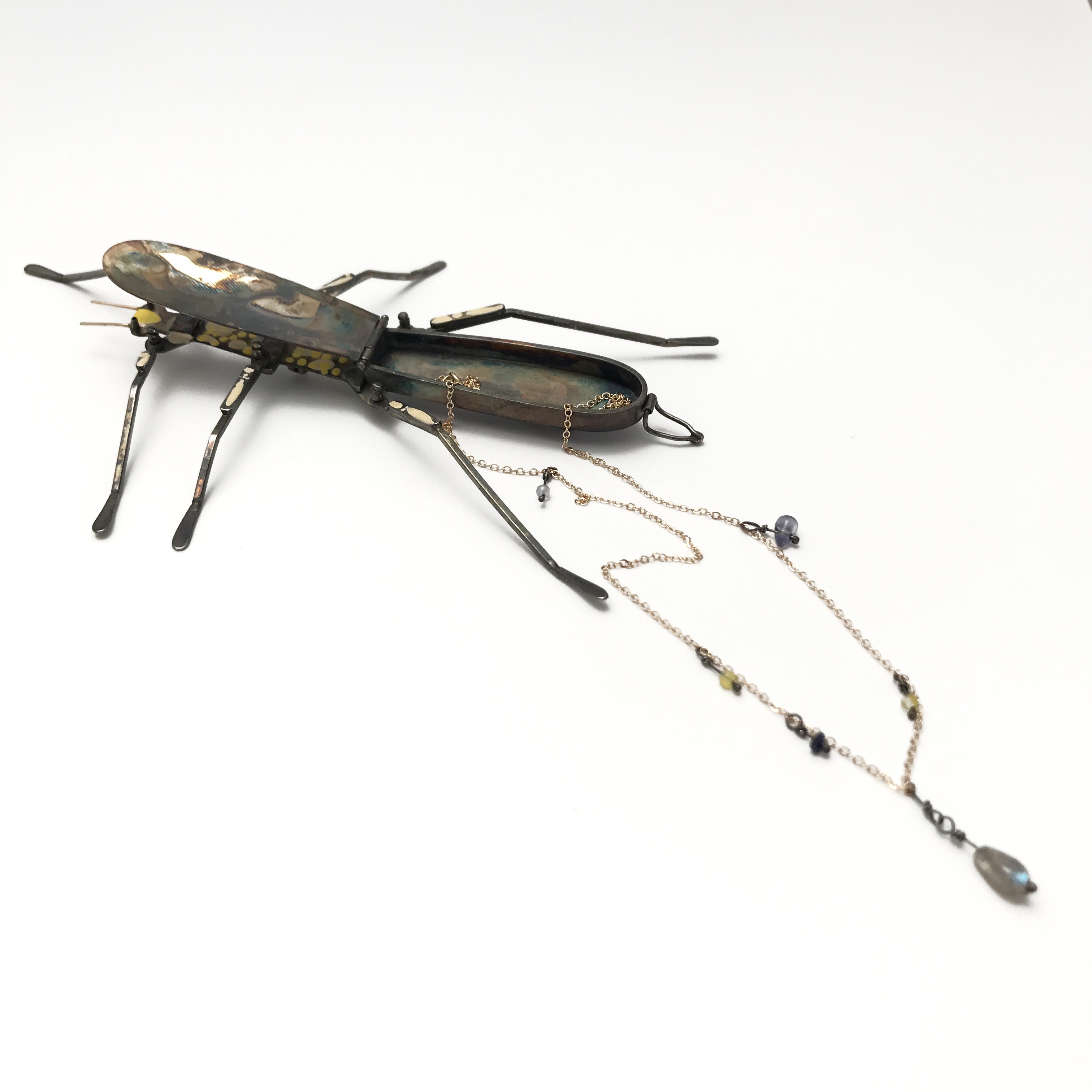 praying mantis pin and necklace | Freehand Gallery