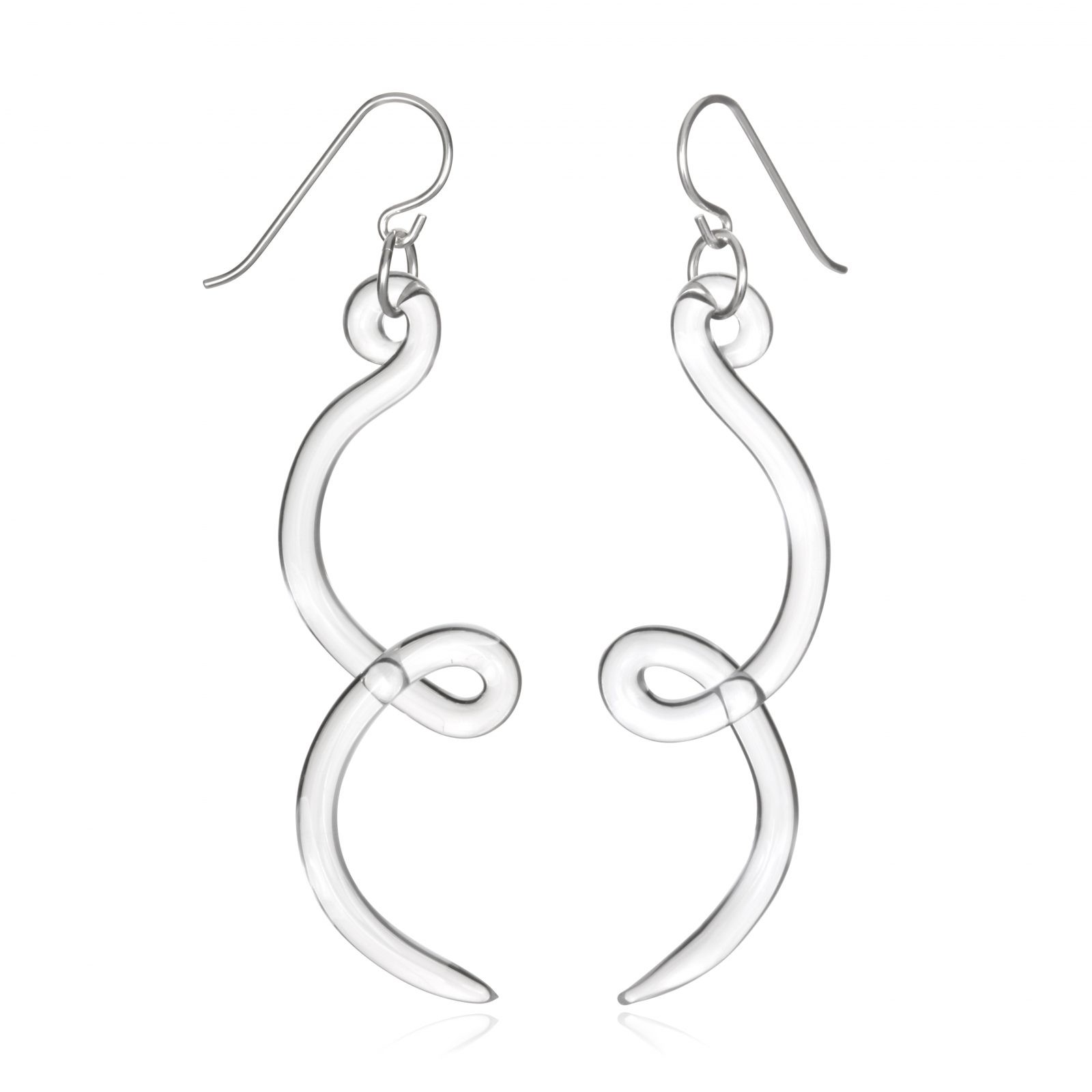 Cursive Curve Earrings Freehand Gallery